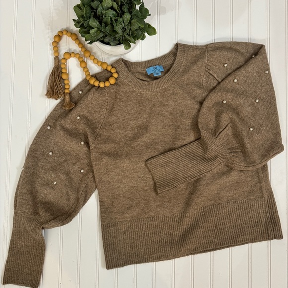 CeCe | Sweaters | Cece Crew Neck Sweater W Pearls | Poshmark